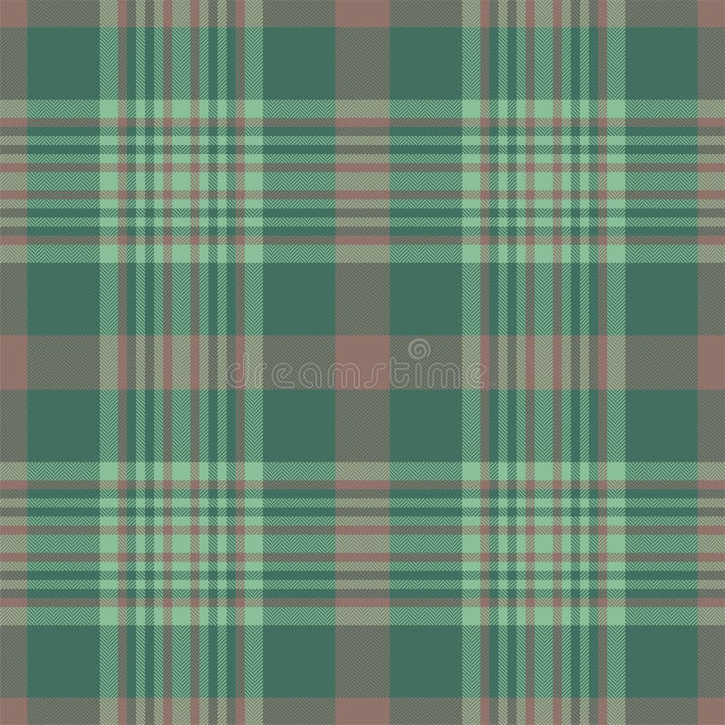 Plaid Seamless Pattern in Green. Check Fabric Texture Stock Vector ...