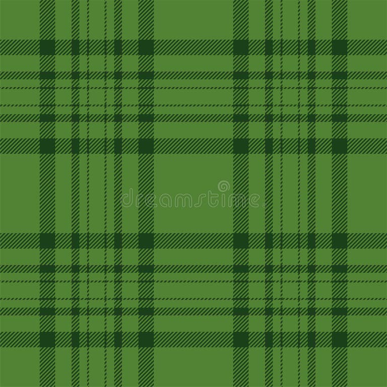 Plaid Seamless Pattern in Green. Check Fabric Texture Stock Vector ...