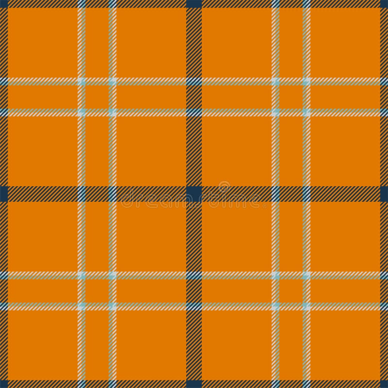 Plaid Seamless Pattern in Orange. Check Fabric Texture Stock ...