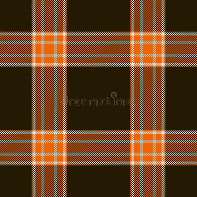 Plaid Seamless Pattern in Orange. Check Fabric Texture Stock ...