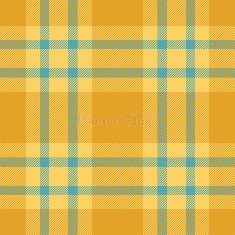 Plaid Seamless Pattern in Orange. Check Fabric Texture Stock Vector ...
