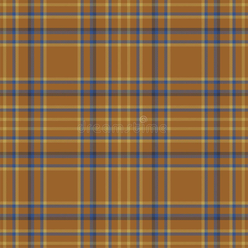 Plaid Seamless Pattern in Orange. Check Fabric Texture Stock Vector ...