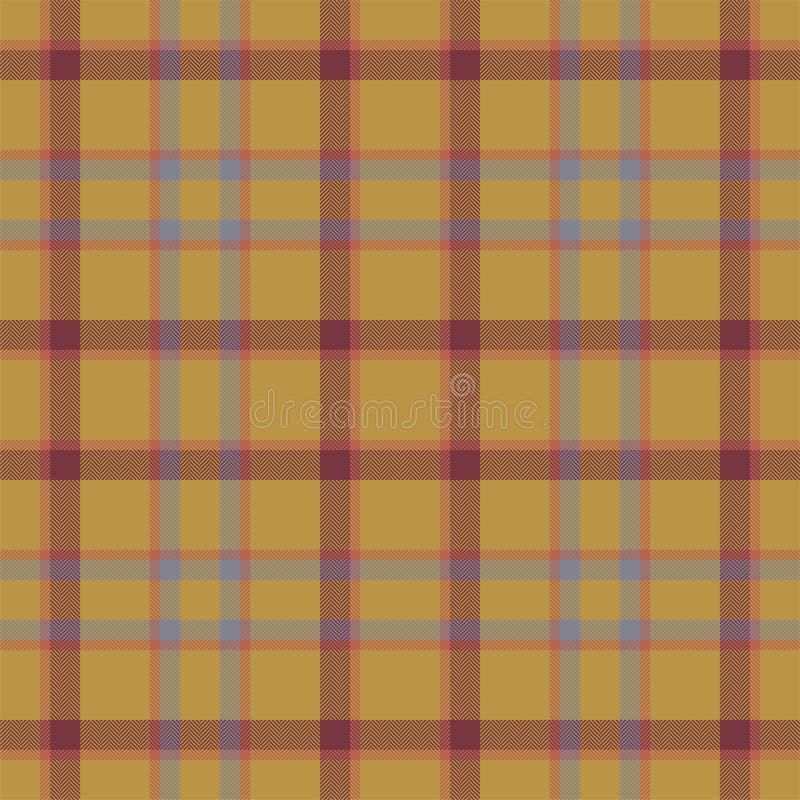 Plaid Seamless Pattern in Orange. Check Fabric Texture Stock Vector ...