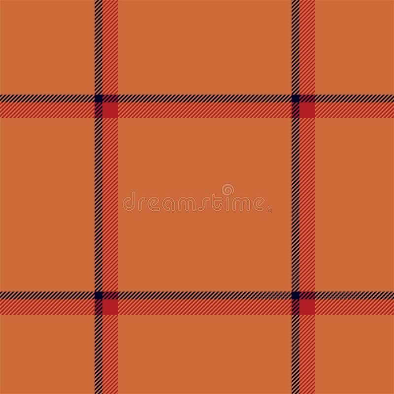 Plaid Seamless Pattern in Orange. Check Fabric Texture Stock Vector ...
