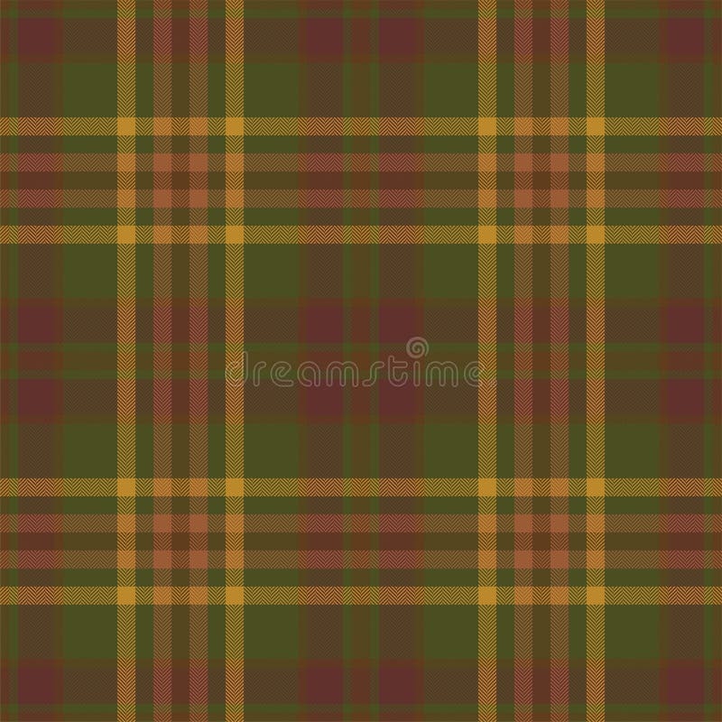 Plaid Seamless Pattern in Orange. Check Fabric Texture Stock Vector ...