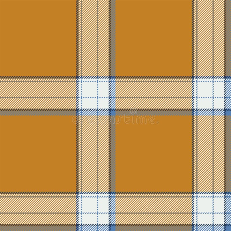 Plaid Seamless Pattern in Orange. Check Fabric Texture Stock Vector ...