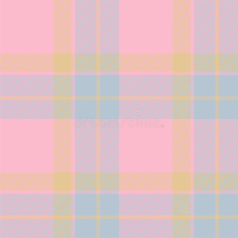 Plaid Seamless Pattern in Pink. Check Fabric Texture Stock Vector ...