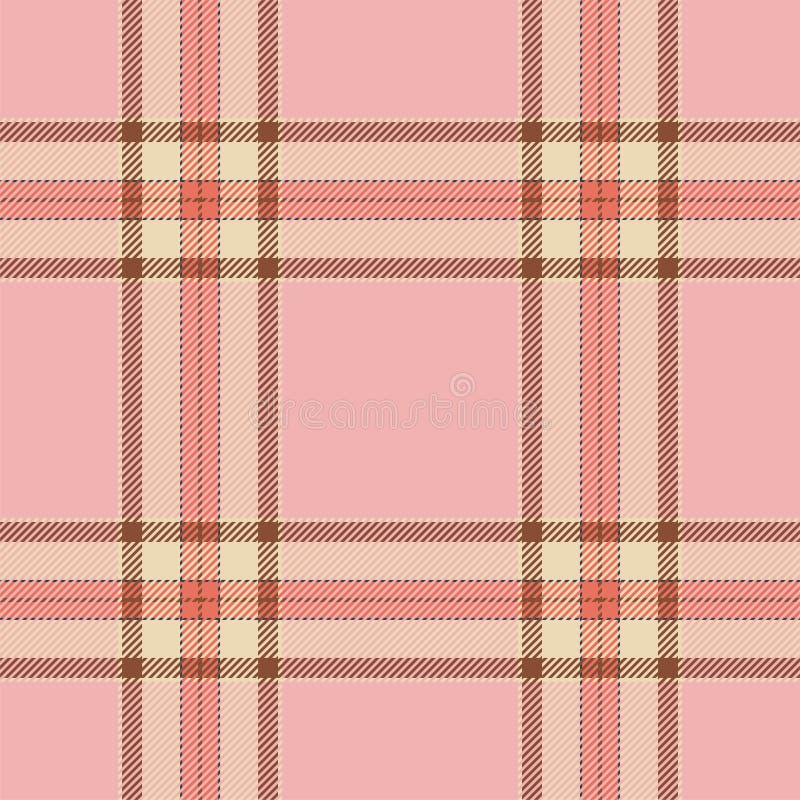Plaid Seamless Pattern in Pink. Check Fabric Texture Stock Vector ...