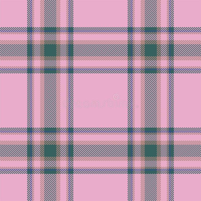 Plaid Seamless Pattern in Pink. Check Fabric Texture Stock Vector ...