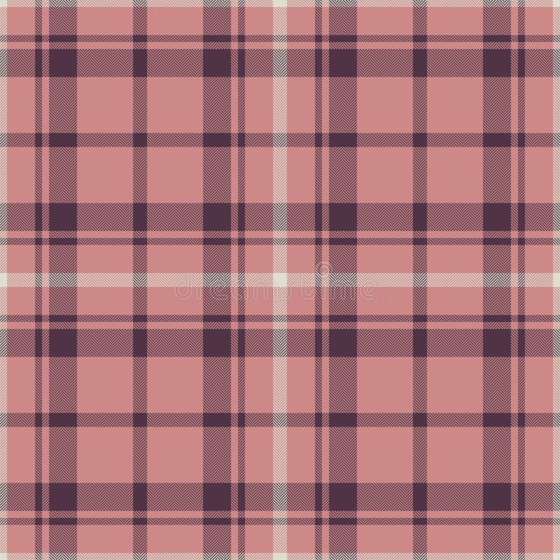 Plaid Seamless Pattern in Pink. Check Fabric Texture Stock Vector ...