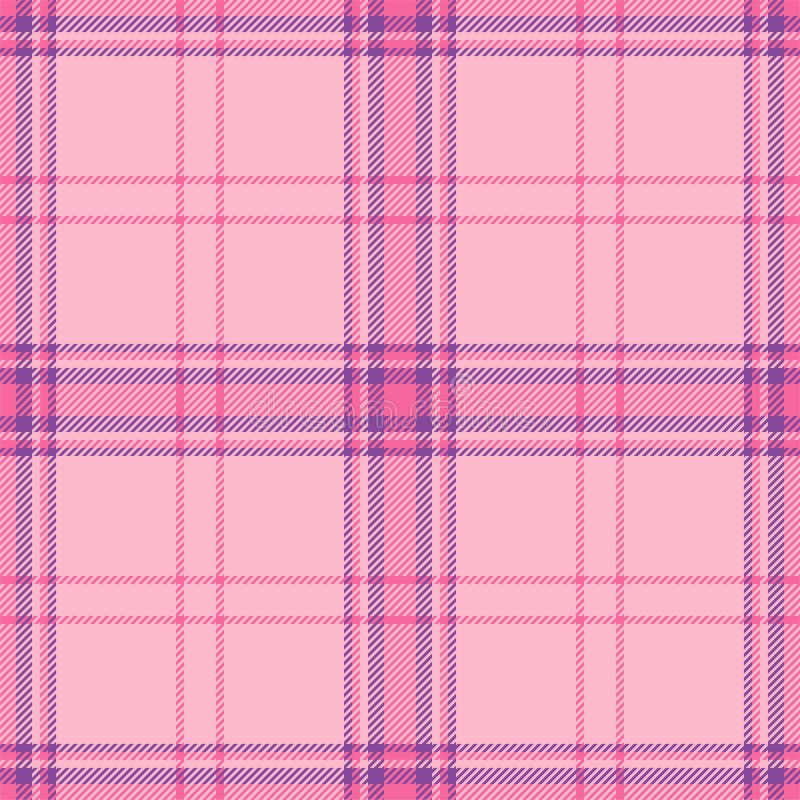 Plaid Seamless Pattern in Pink. Check Fabric Texture Stock Vector ...