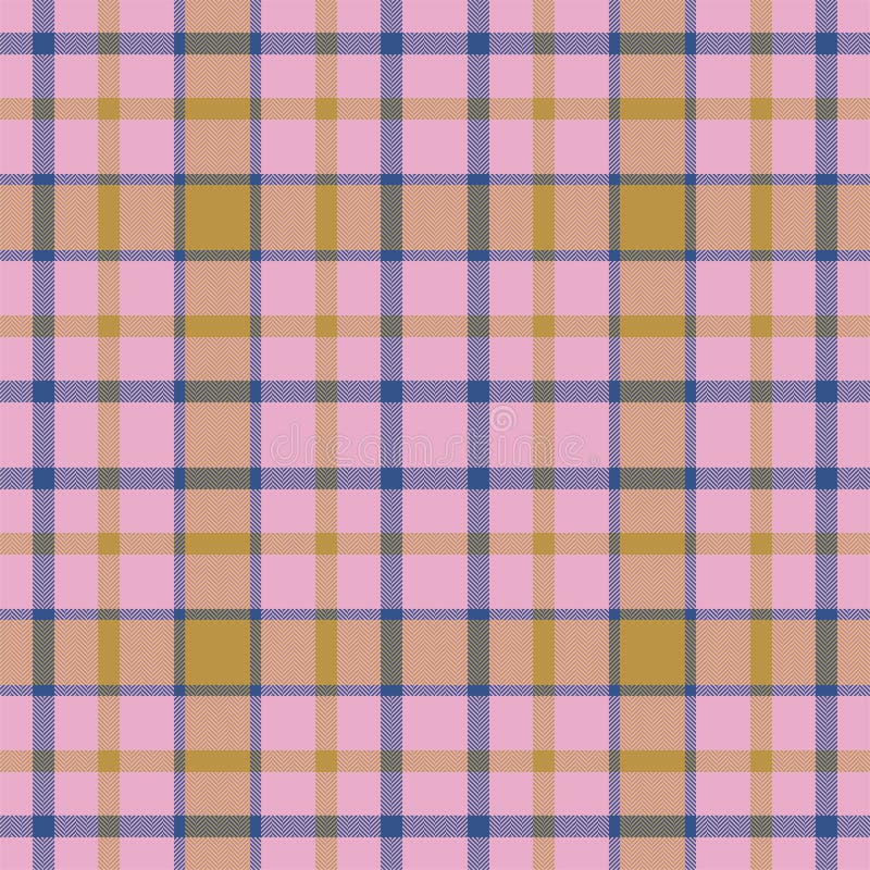 Plaid Seamless Pattern in Pink. Check Fabric Texture Stock Vector ...