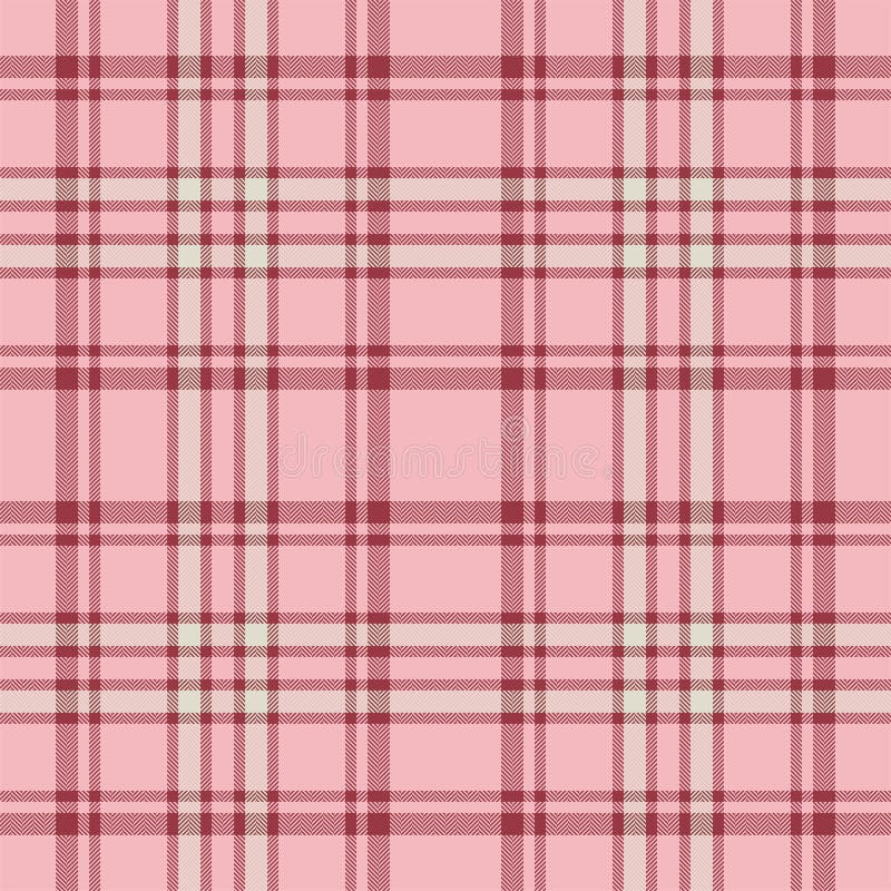 Plaid Seamless Pattern in Pink. Check Fabric Texture Stock Vector ...