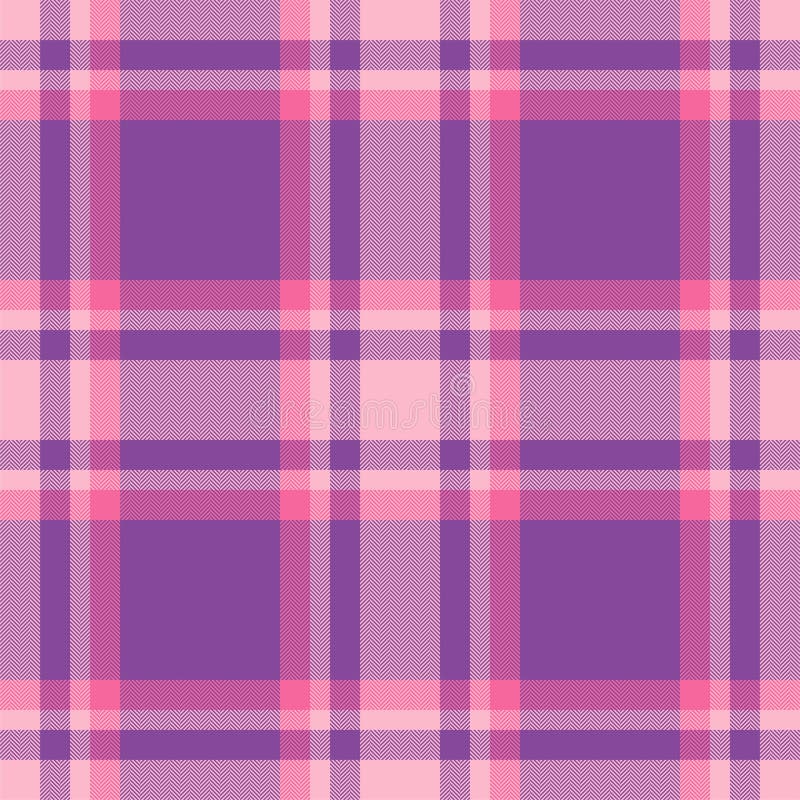 Plaid Seamless Pattern in Pink. Check Fabric Texture Stock Vector ...