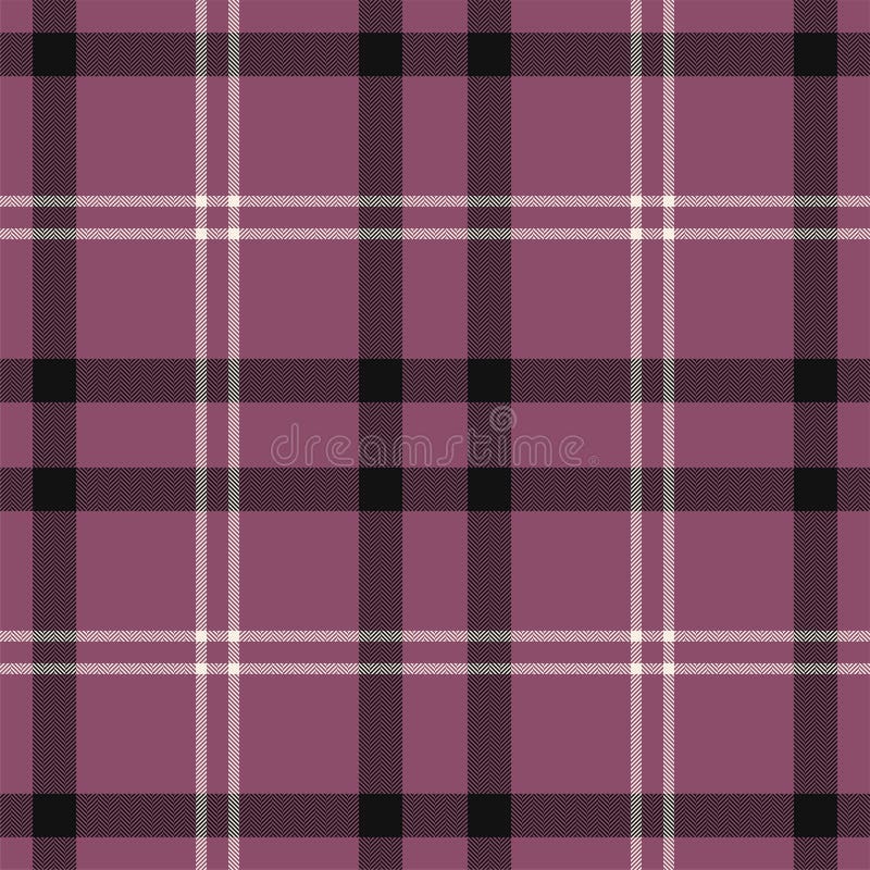 Plaid Seamless Pattern in Pink. Check Fabric Texture Stock Vector ...