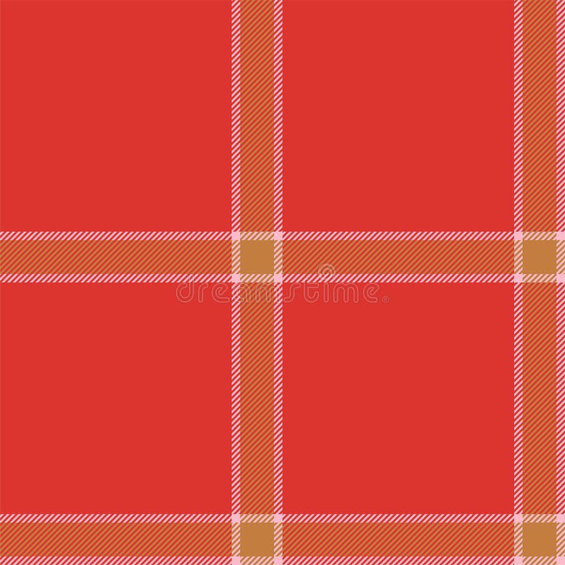 Plaid Seamless Pattern in Red. Check Fabric Texture Stock Vector ...