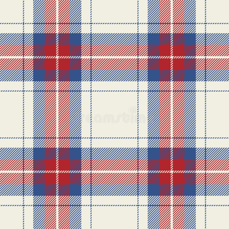 Plaid Seamless Pattern in Red. Check Fabric Texture Stock Vector ...