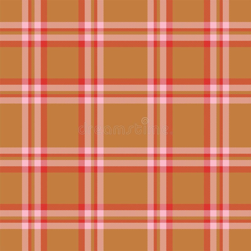 Plaid Seamless Pattern in Red. Check Fabric Texture Stock Vector ...