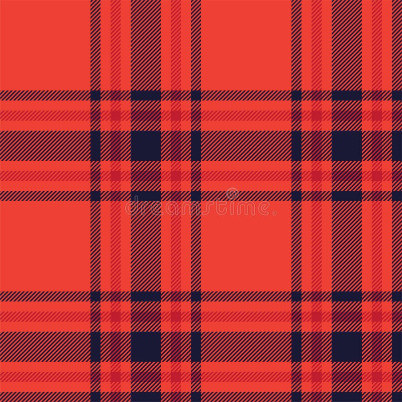 Plaid Seamless Pattern in Red. Check Fabric Texture Stock Illustration ...
