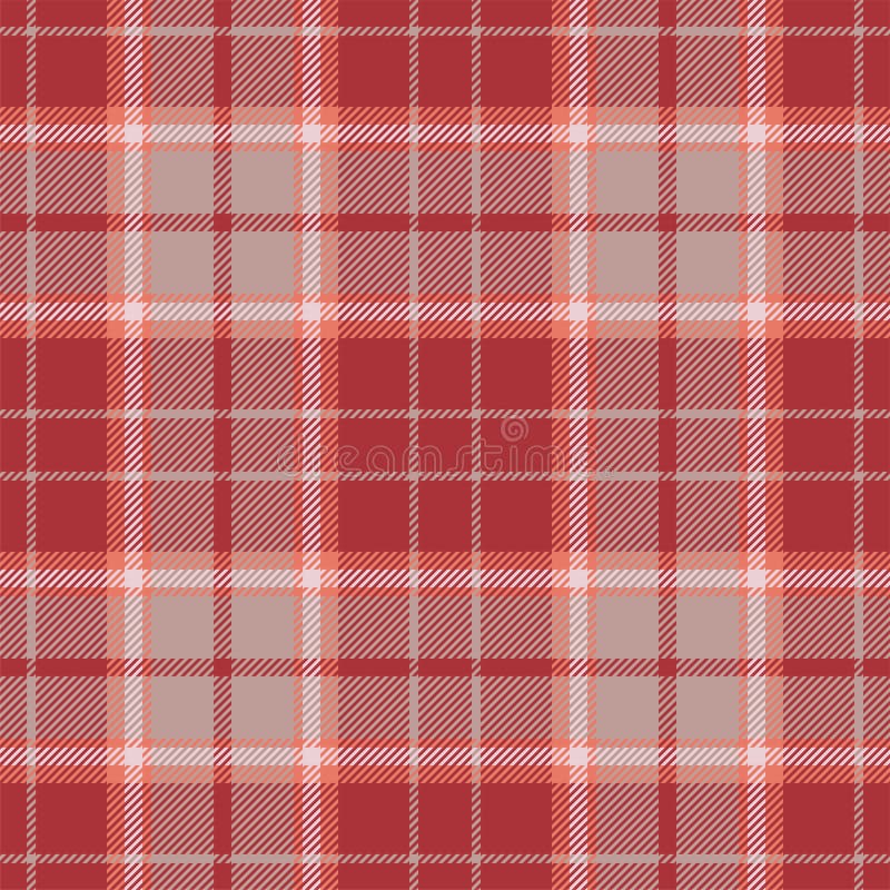 Plaid Seamless Pattern in Red. Check Fabric Texture Stock Vector ...
