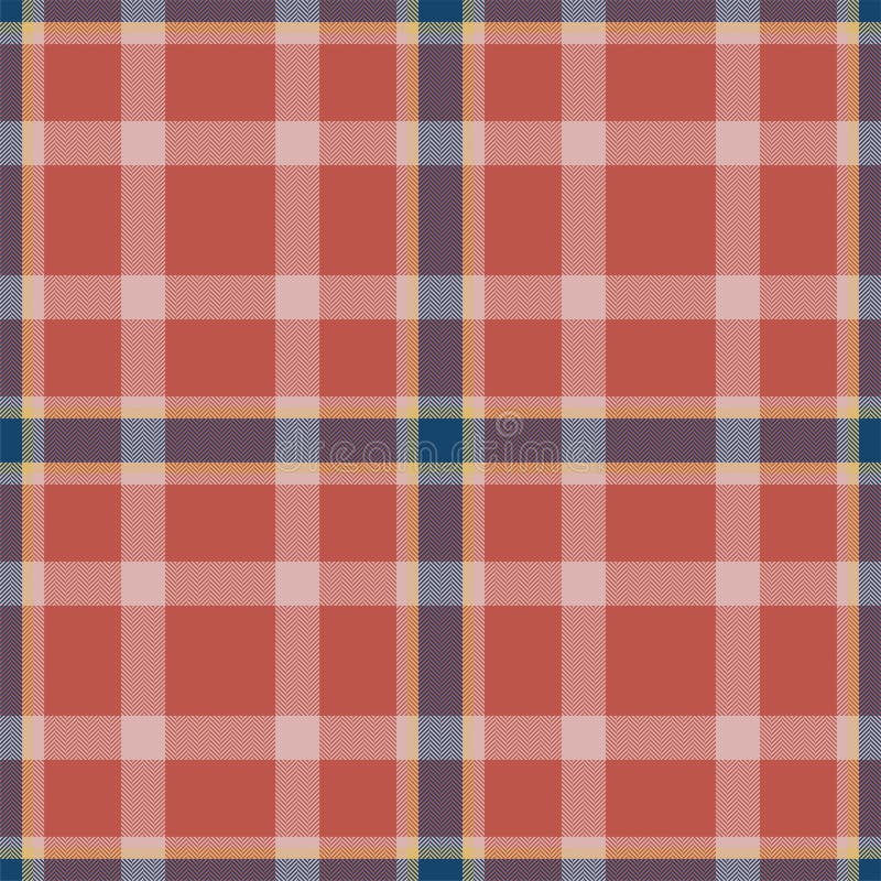 Plaid Seamless Pattern in Red. Check Fabric Texture Stock Vector ...