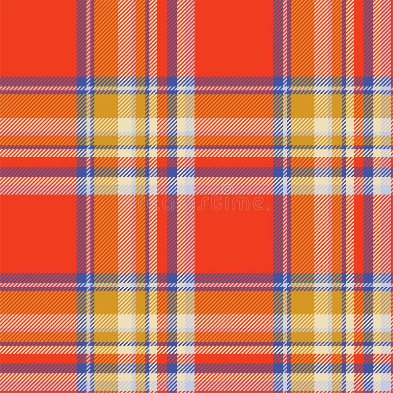 Plaid Seamless Pattern in Red. Check Fabric Texture Stock Vector ...