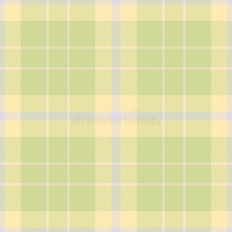 Plaid Seamless Pattern in Yellow. Check Fabric Texture Stock Vector ...