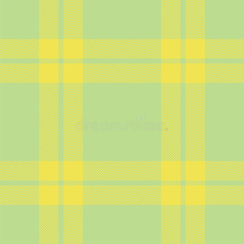 Plaid Seamless Pattern in Yellow. Check Fabric Texture Stock Vector ...