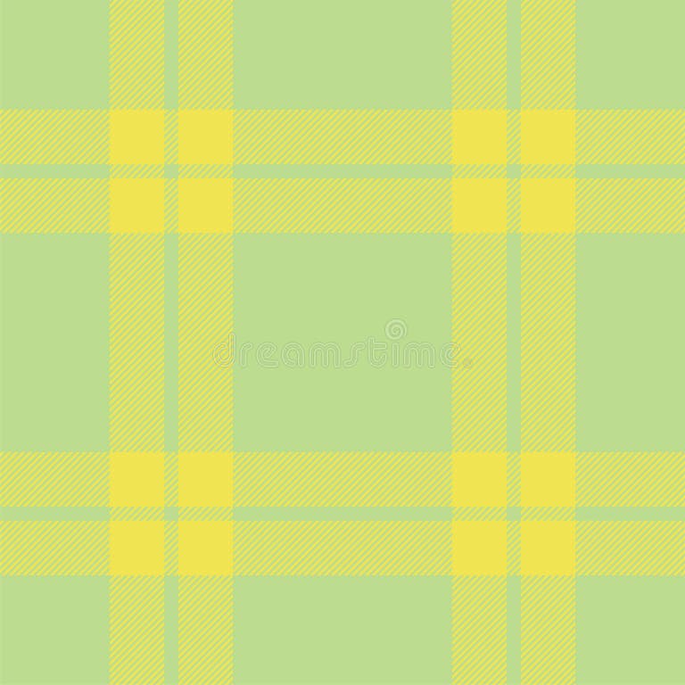 Plaid Seamless Pattern in Yellow. Check Fabric Texture Stock Vector ...