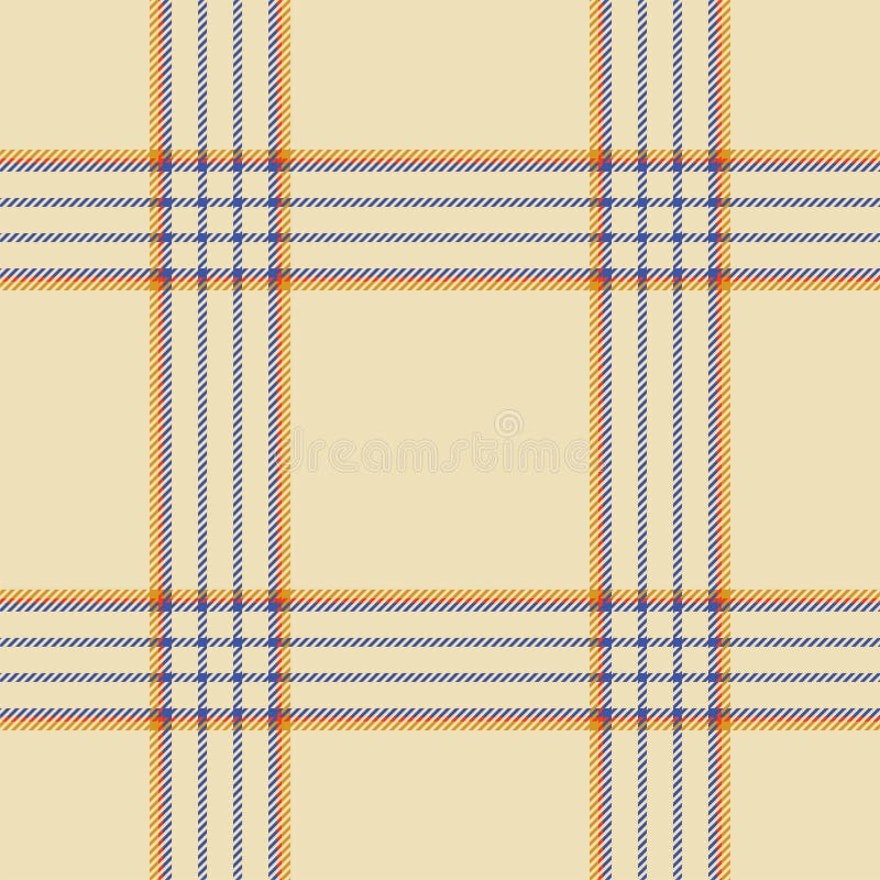 Plaid Seamless Pattern in Yellow. Check Fabric Texture Stock Vector ...