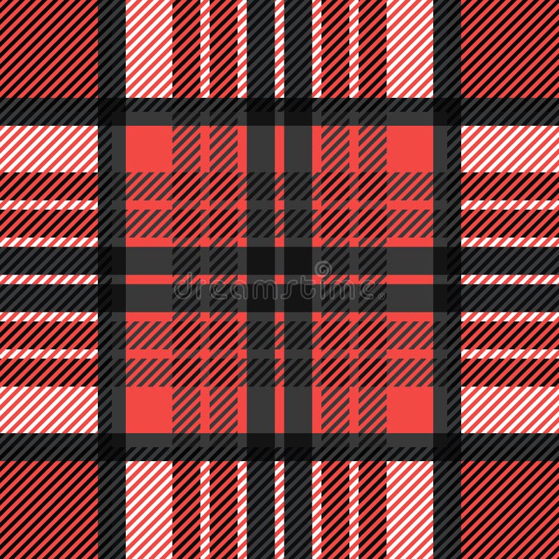Plaid Seamless Tartan Pattern. Twill Texture. Stock Illustration ...