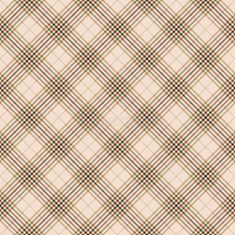 Earthy Autumn Plaid Check Seamless Pattern Stock Vector - Illustration ...