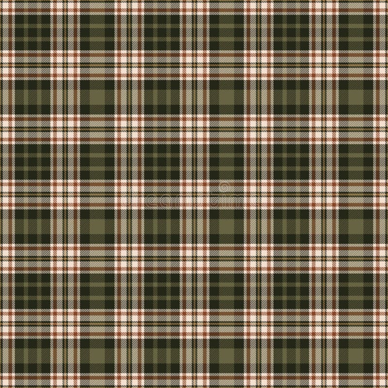 Earthy Autumn Plaid Check Seamless Pattern Stock Vector - Illustration ...