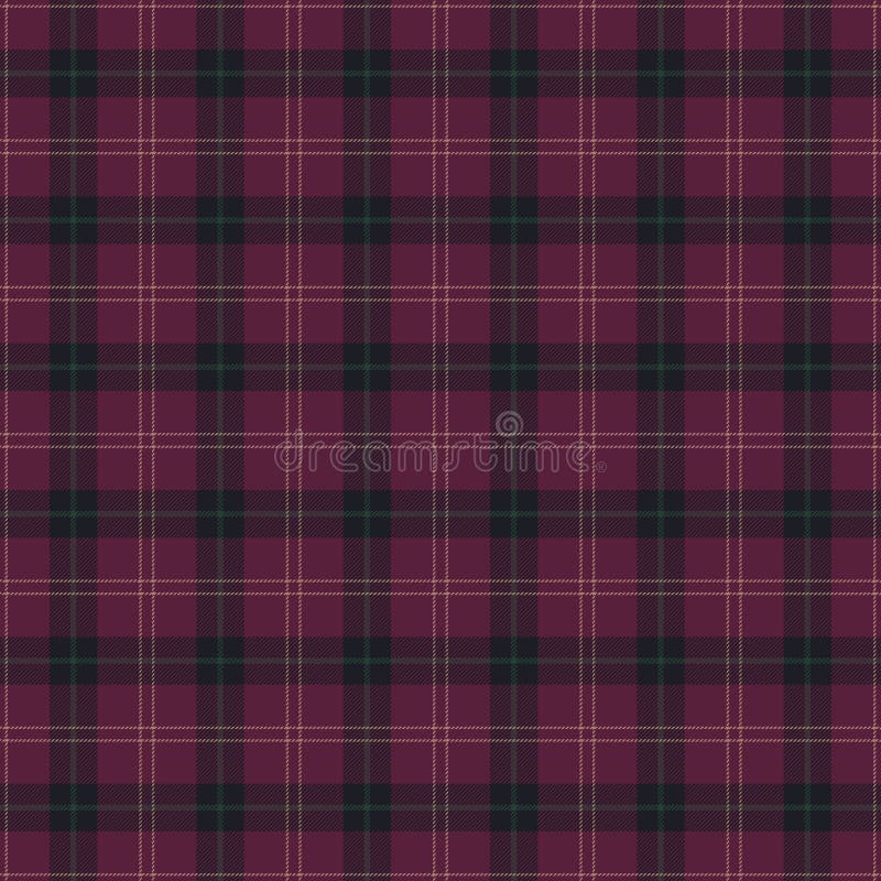 Dark Moody Autumn Plaid Check Seamless Pattern Stock Vector ...