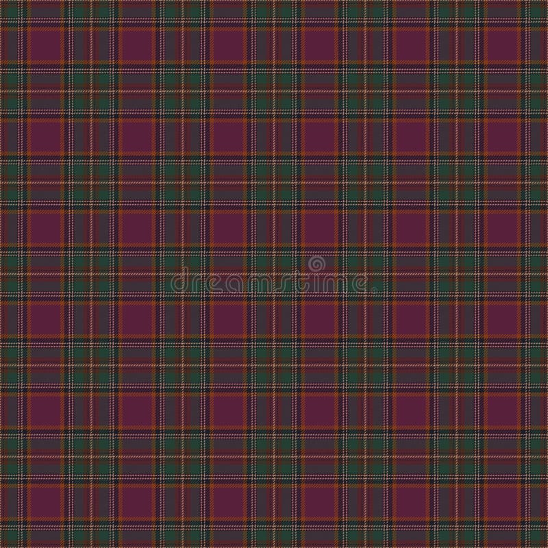 Dark Moody Autumn Plaid Check Seamless Pattern Stock Vector ...