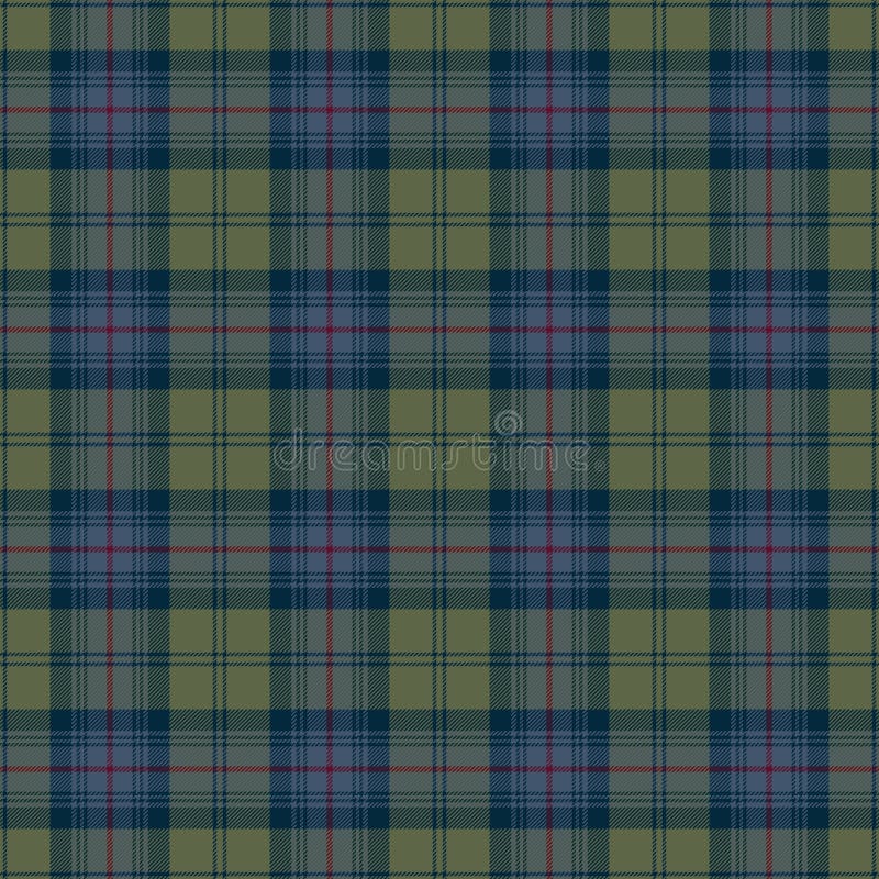 Plaid Check Pattern in Orange, Blue, Red, Black and White. Seamless ...