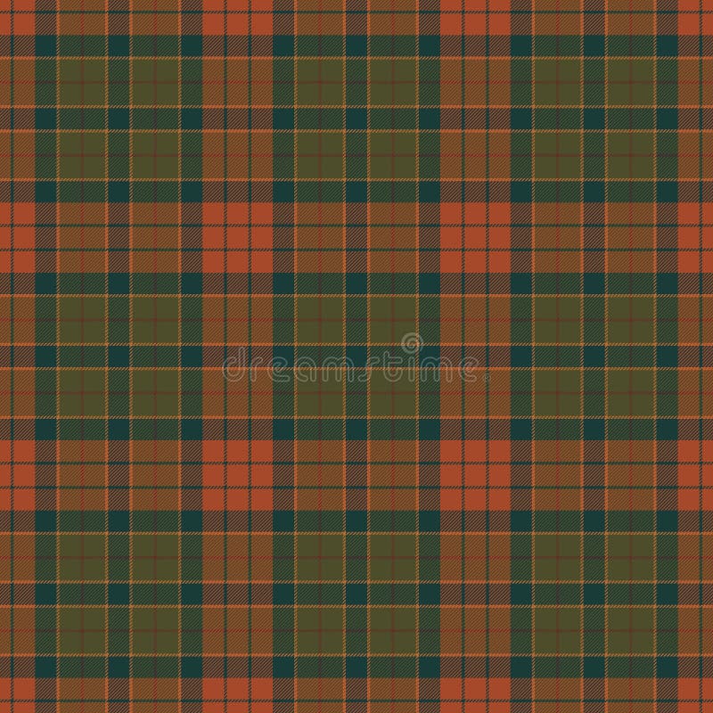 Harvest Time Autumn Plaid Check Seamless Pattern Stock Vector ...