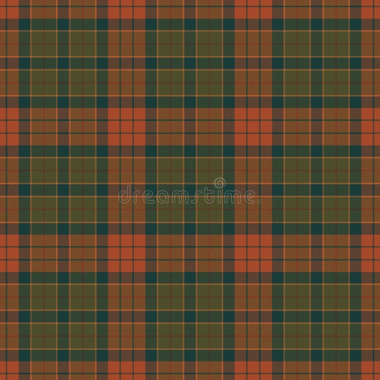 Harvest Time Autumn Plaid Check Seamless Pattern Stock Vector ...