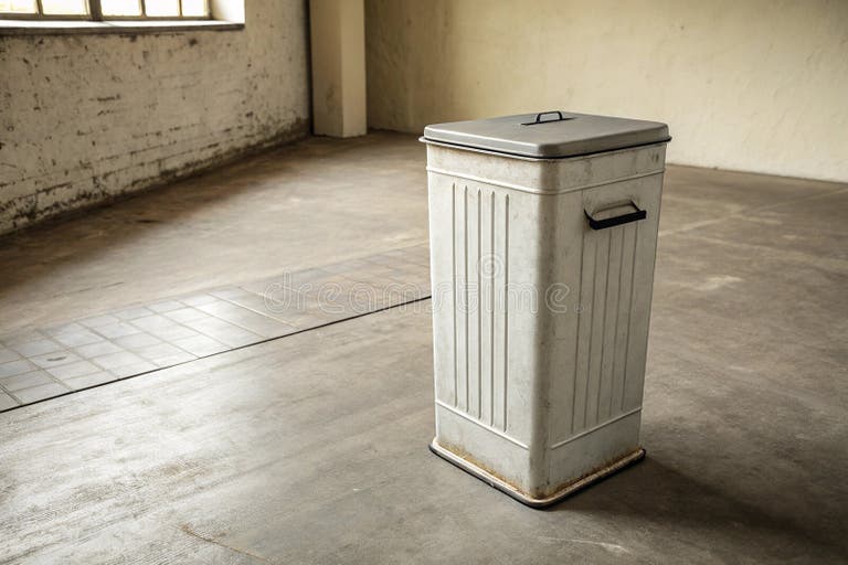 Plain Basic Trash Bin Simple Design Stock Illustration - Illustration ...