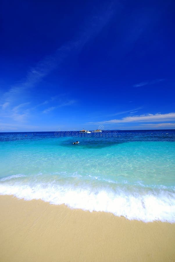 Peaceful beach scenery stock photo. Image of escape, ocean - 201420