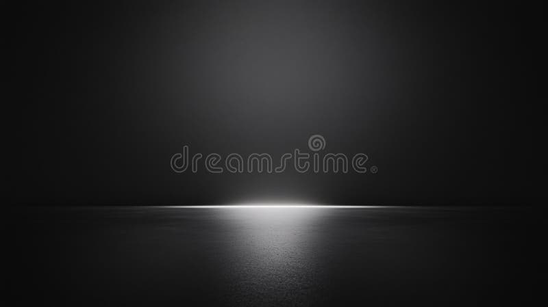 The Plain Black Background Features a Soft White Light Gradually Fading ...