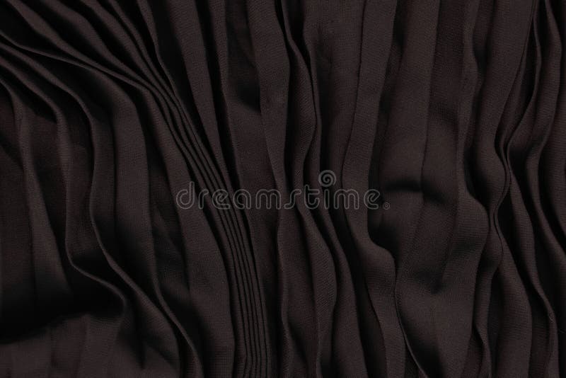 Plain Black Fabric Pleated with Lines As a Background Stock Image ...