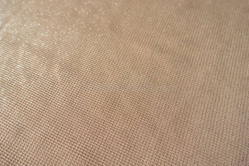 Plain Shiny Beige Polyester Fabric Stock Photo - Image of elegance ...