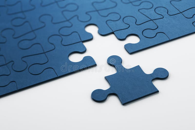 Teamwork and Jigsaw Concept Stock Image - Image of males, connection ...
