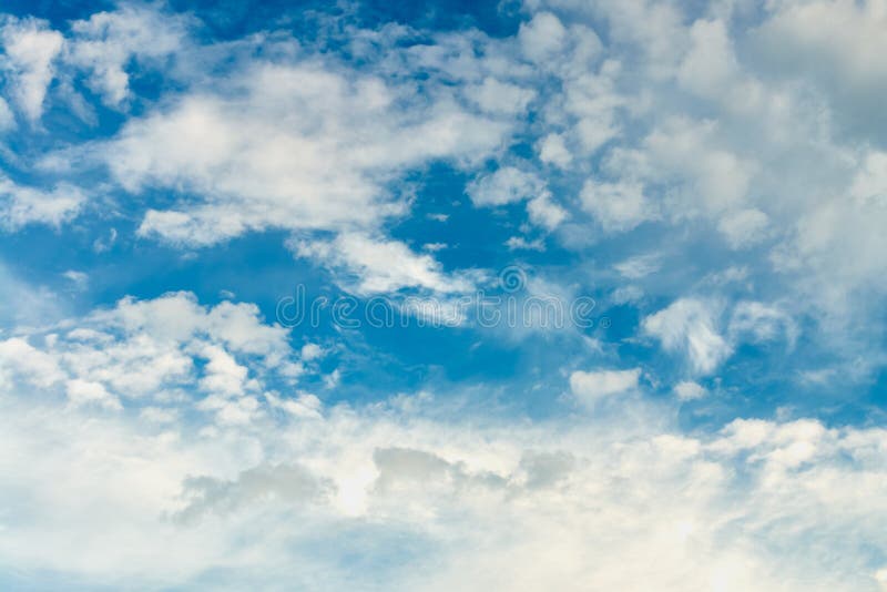 Low-contrast Subject of a Colored Blue Sky. Stock Photo - Image of ...