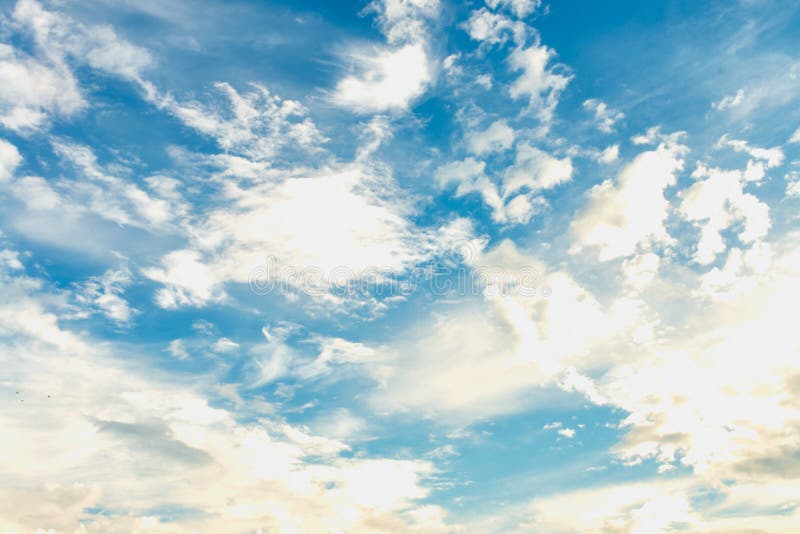 Low-contrast Subject of a Colored Blue Sky. Stock Image - Image of ...