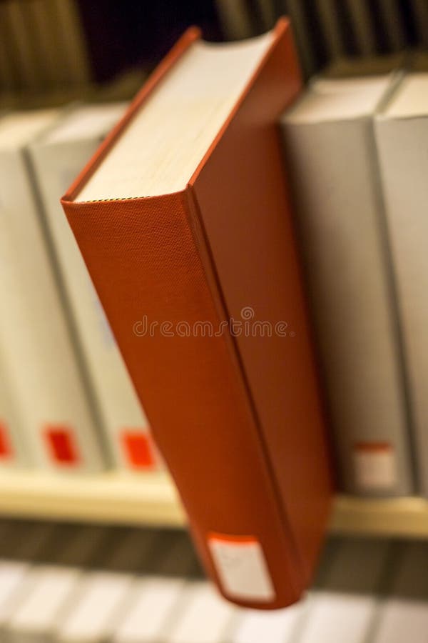 A Plain Book in a Bookshelf Stock Photo - Image of collection ...