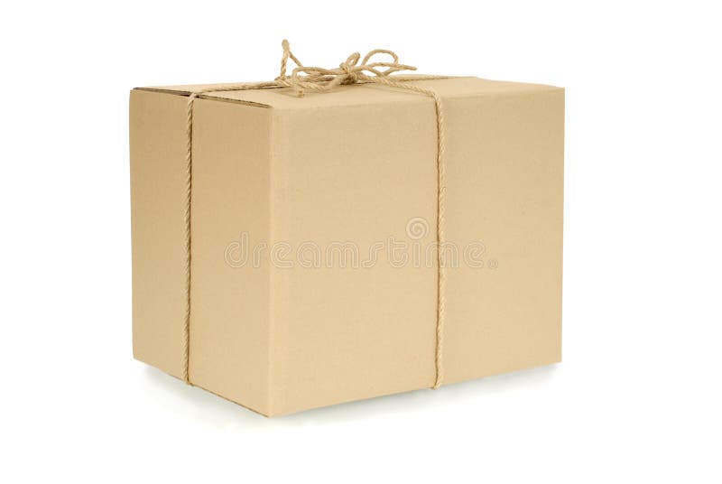 White Cardboard Box, Top Open, Isolated on White Background, Copy Space ...