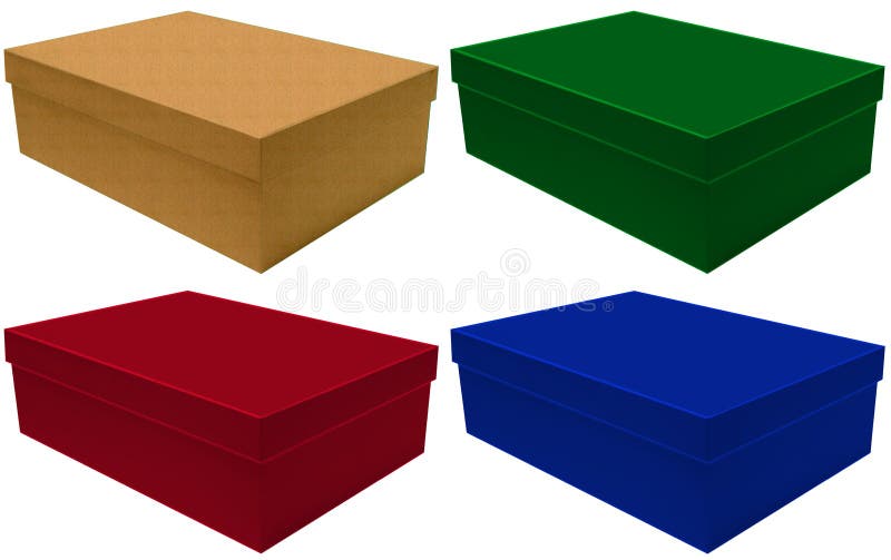 Plain Blue Box - Packaging ,isolated Stock Vector - Illustration of ...