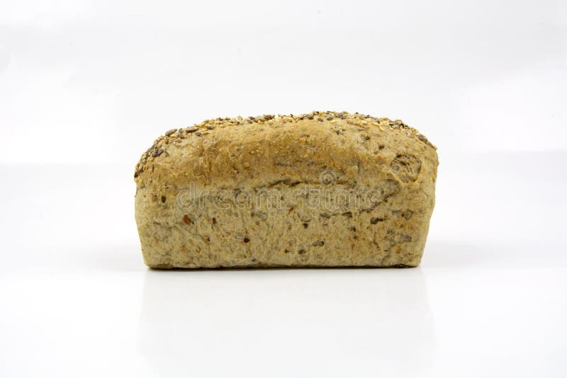 Plain Bread Loaf Isolated Over White Background Stock Image - Image of ...